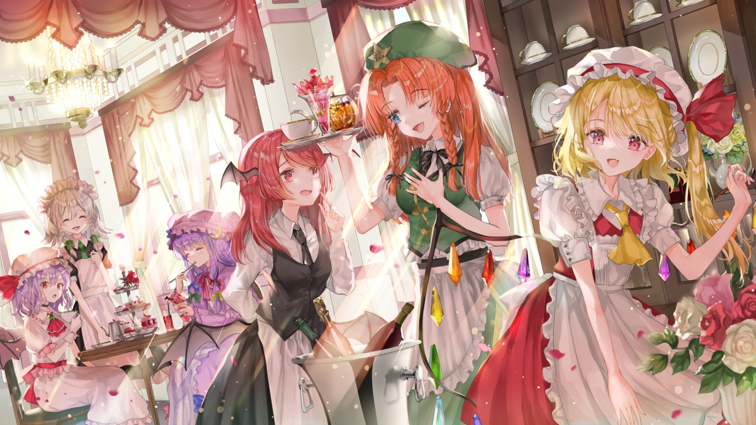 piyo (sqn2idm751) touhou flandre scarlet hong meiling izayoi sakuya koakuma patchouli knowledge ...
